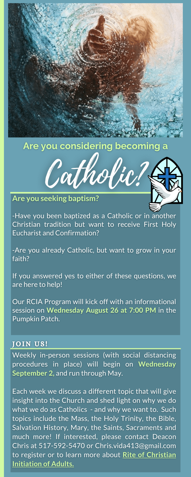 RCIA Program Kick-Off – St. Rita Catholic Church